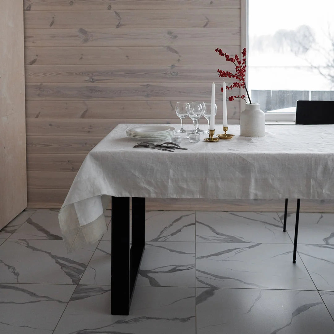 Linen Tablecloths in the Dining Room Decor | Tintory's Helpful Articles