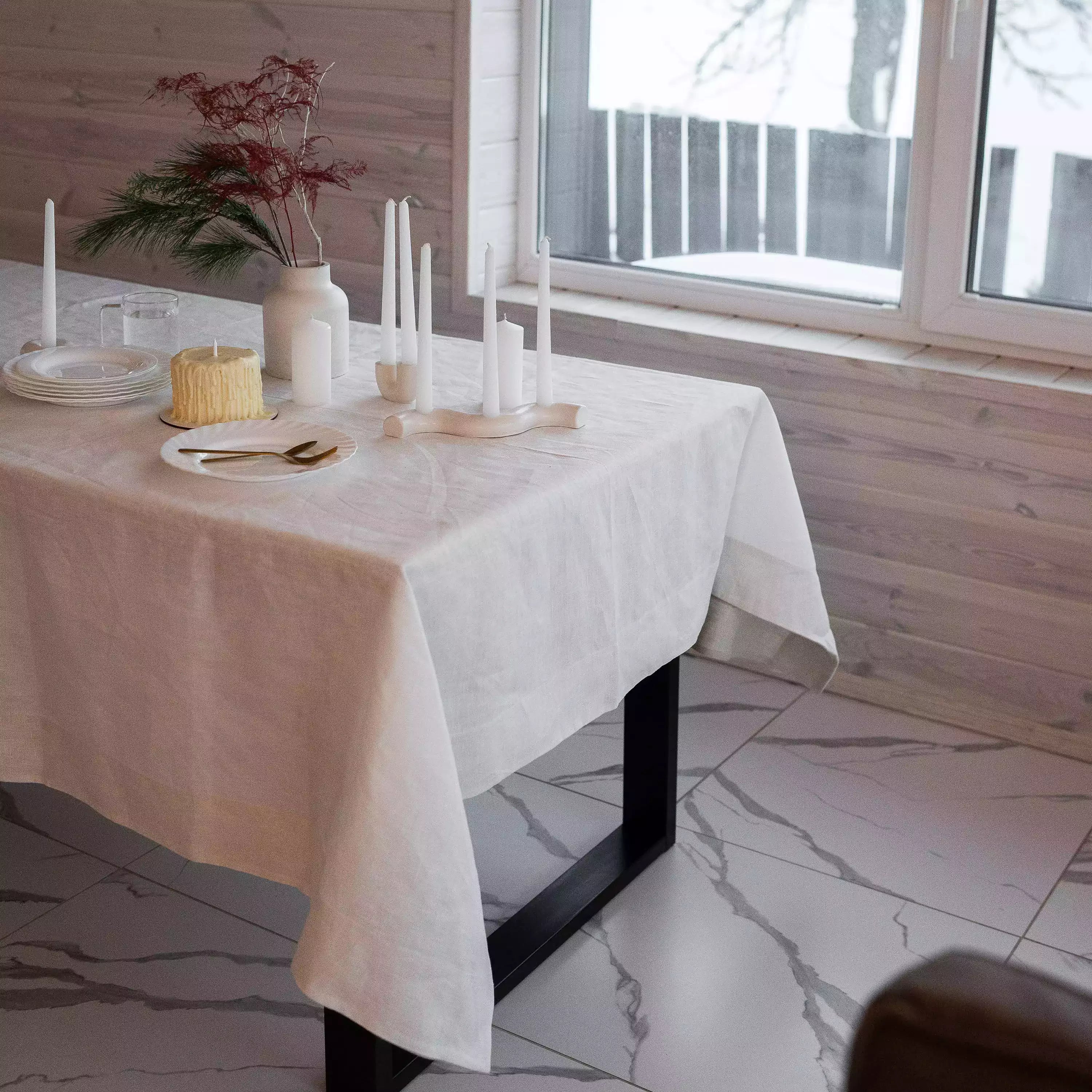100% Pure Linen Tablecloths and Home Textiles by Tintory Store